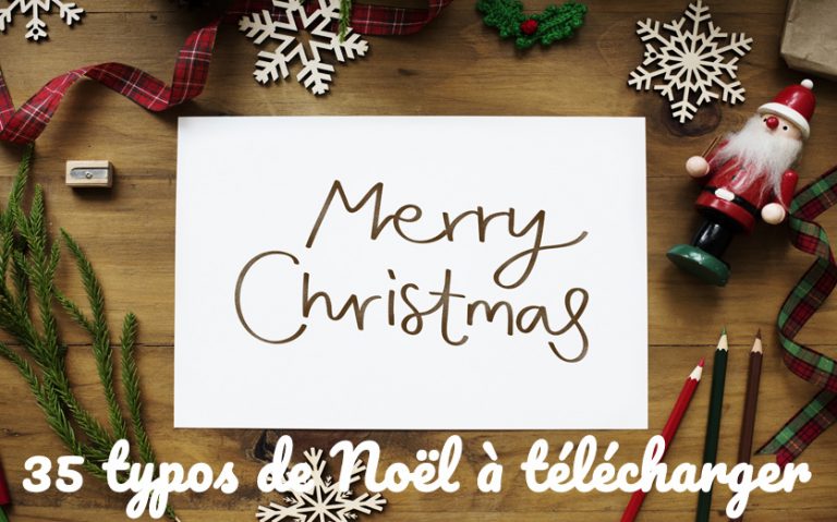 Les 35 Meilleures Typographies ou Polices d'écriture Noël à Télécharger