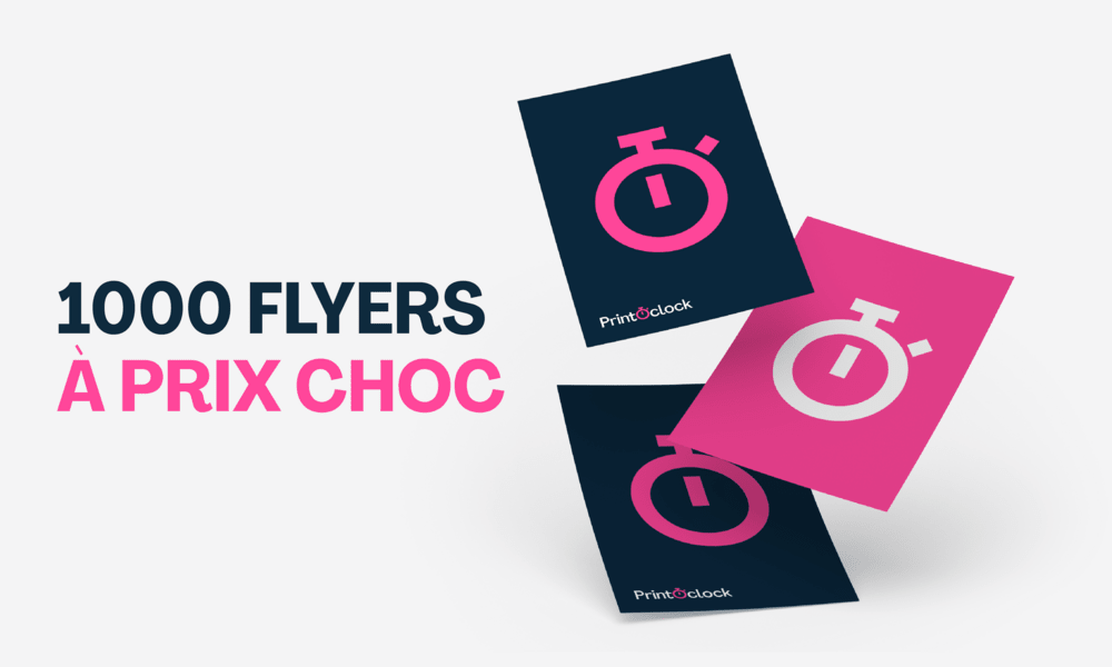 Flyer : Imprimer vos Flyers [Très Vite & Pas Cher] - Impression PRINTOCLOCK