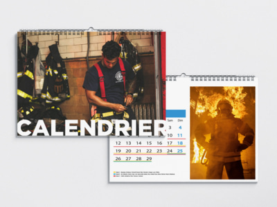 Calendrier Pompier [Personnalisé, Pas cher] PRINTOCLOCK