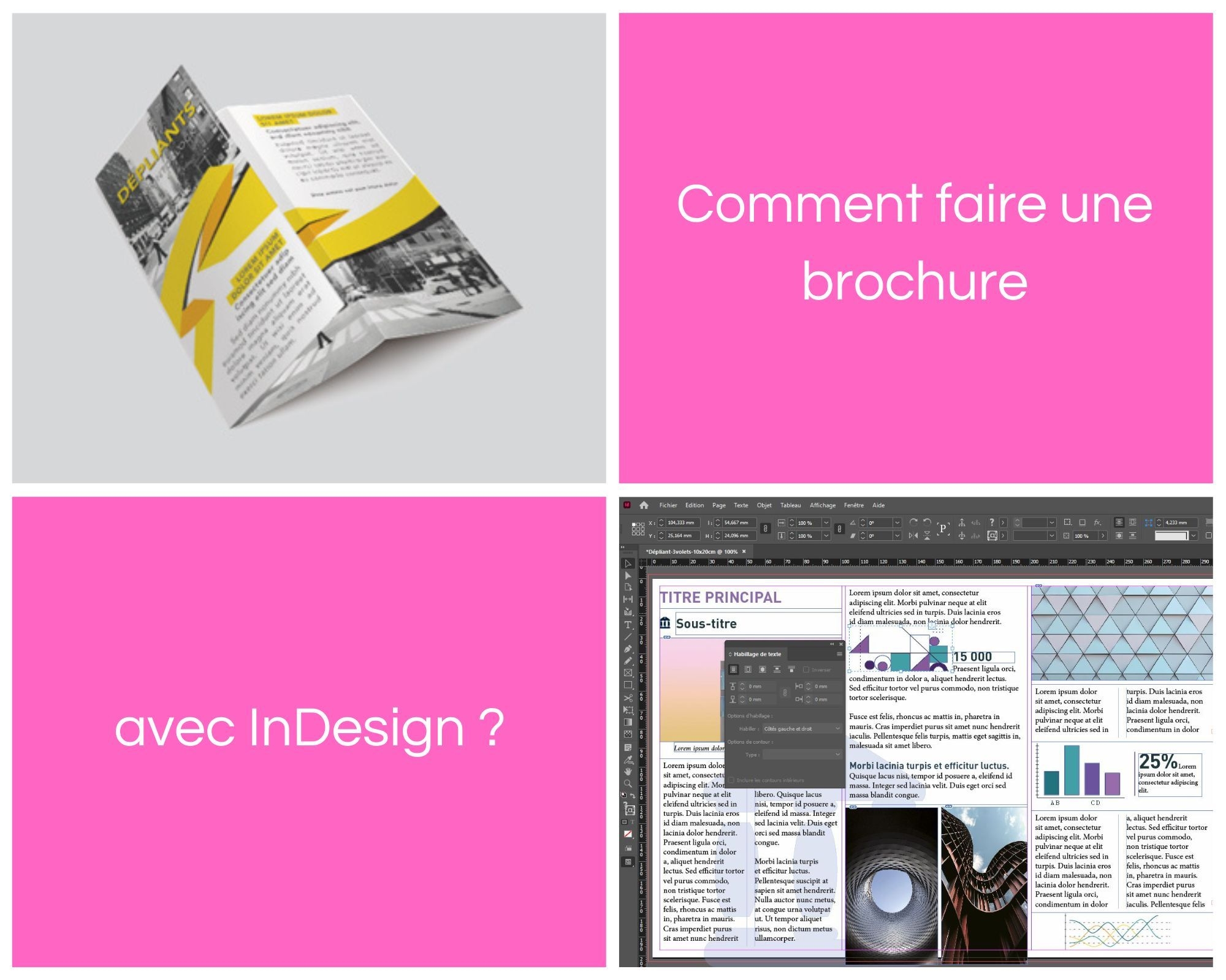Comment créer une brochure sur Indesign ? | PRINTOCLOCK