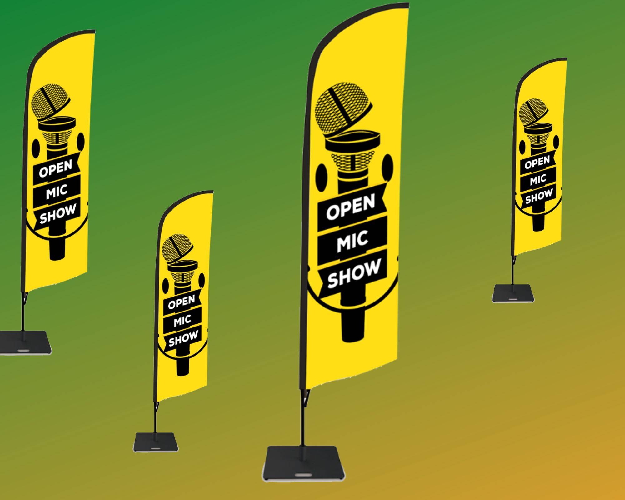 Oriflamme Aile | Personnalisé - Impression - Pas Cher | PRINTOCLOCK