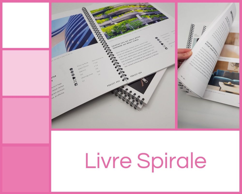 Livre Spirale | Reliure - Impression | PRINTOCLOCK